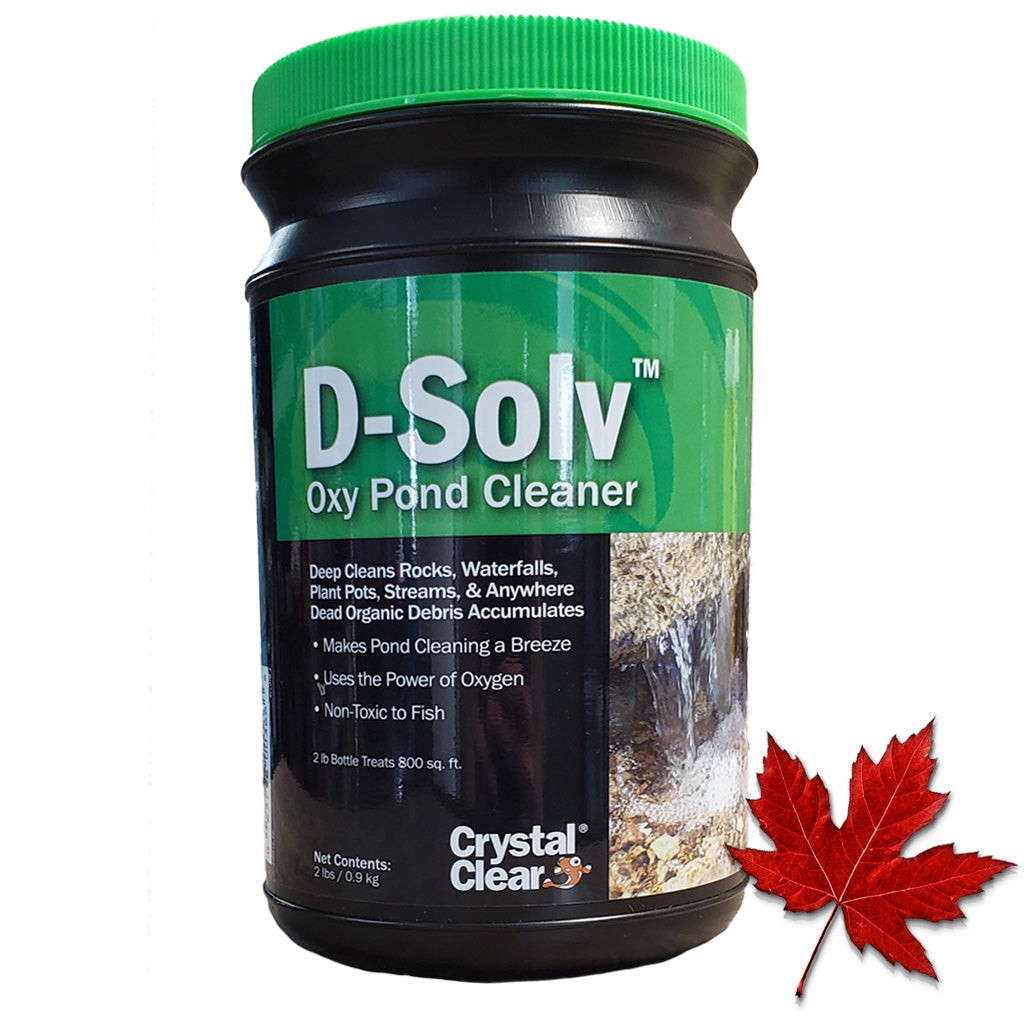 Crystal Clear D-Solv Oxy Pond Cleaner – Exotic Wings & Pet Things Inc
