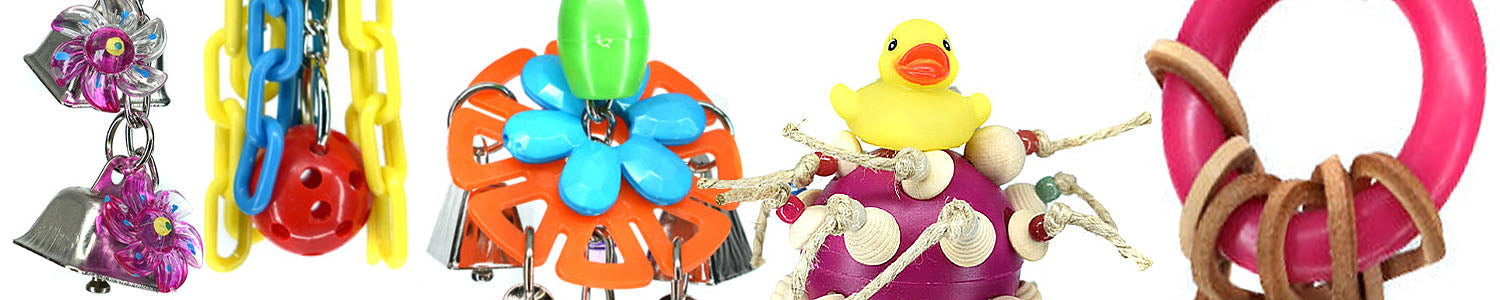 Metal & Plastic Bird Toys | Durable for Large Parrots – Exotic Wings ...
