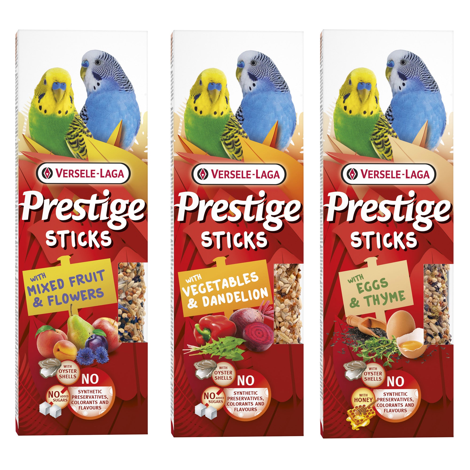 Treat Stick Bundle - Versele-Laga Prestige Treat Stick Budgie Pack ...
