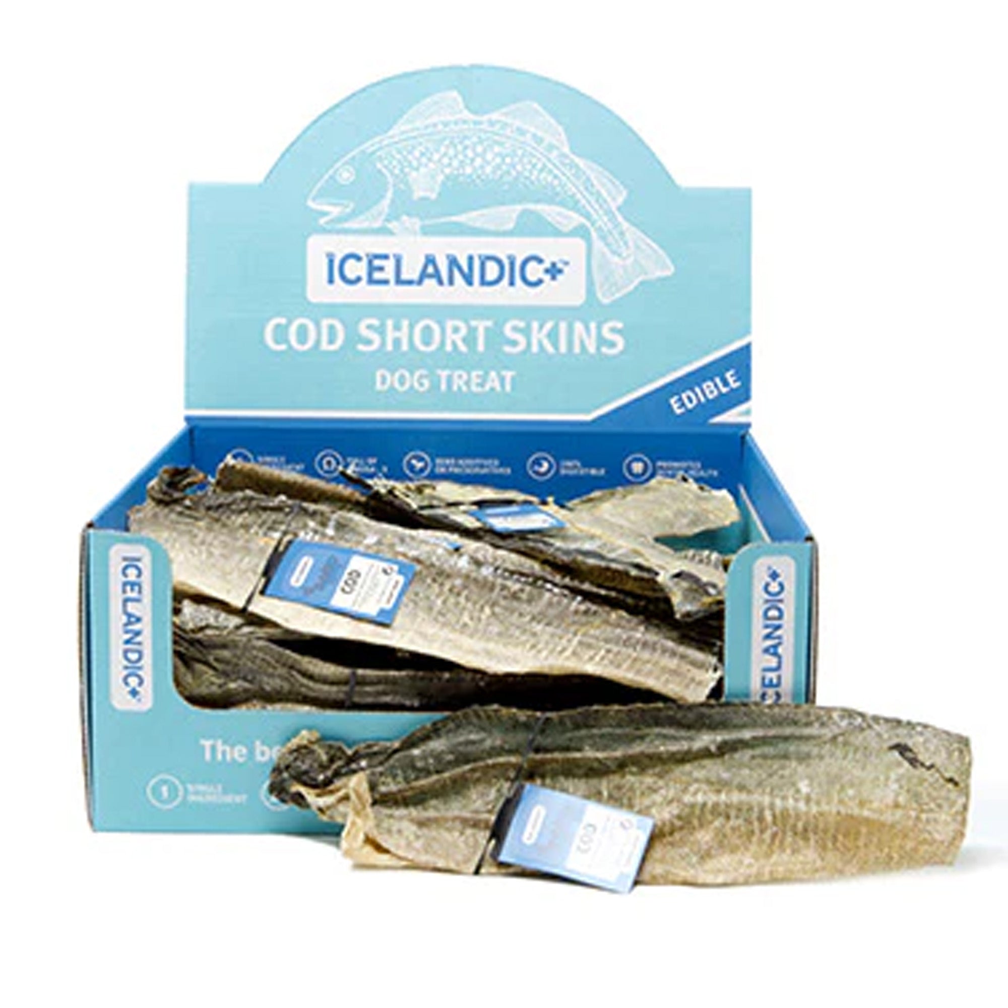 Icelandic+ Short Cod Skin Strips 8-10" – Exotic Wings & Pet Things Inc