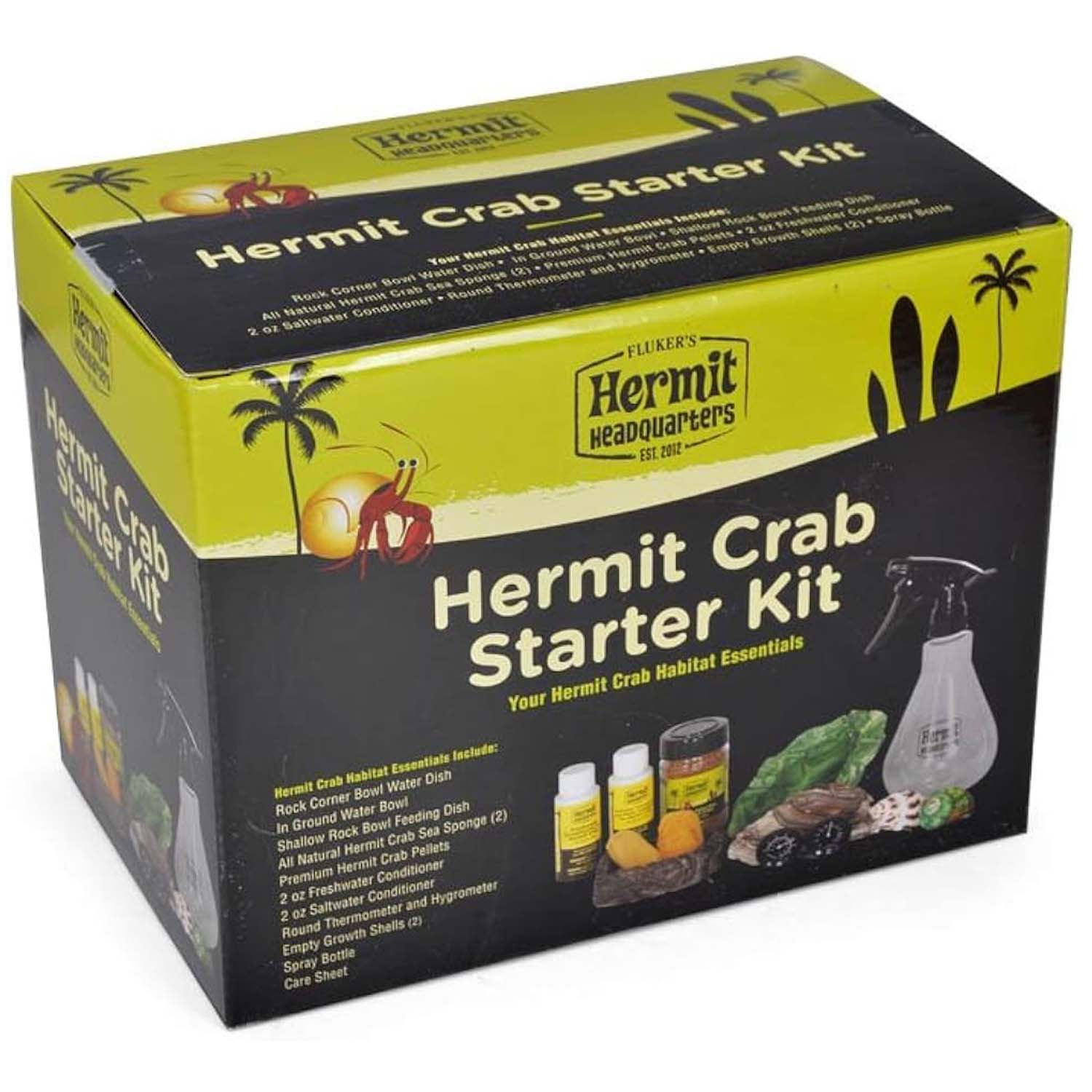 Fluker's Hermit Crab Starter Kit - Dishes, Food, Decorations, Care ...