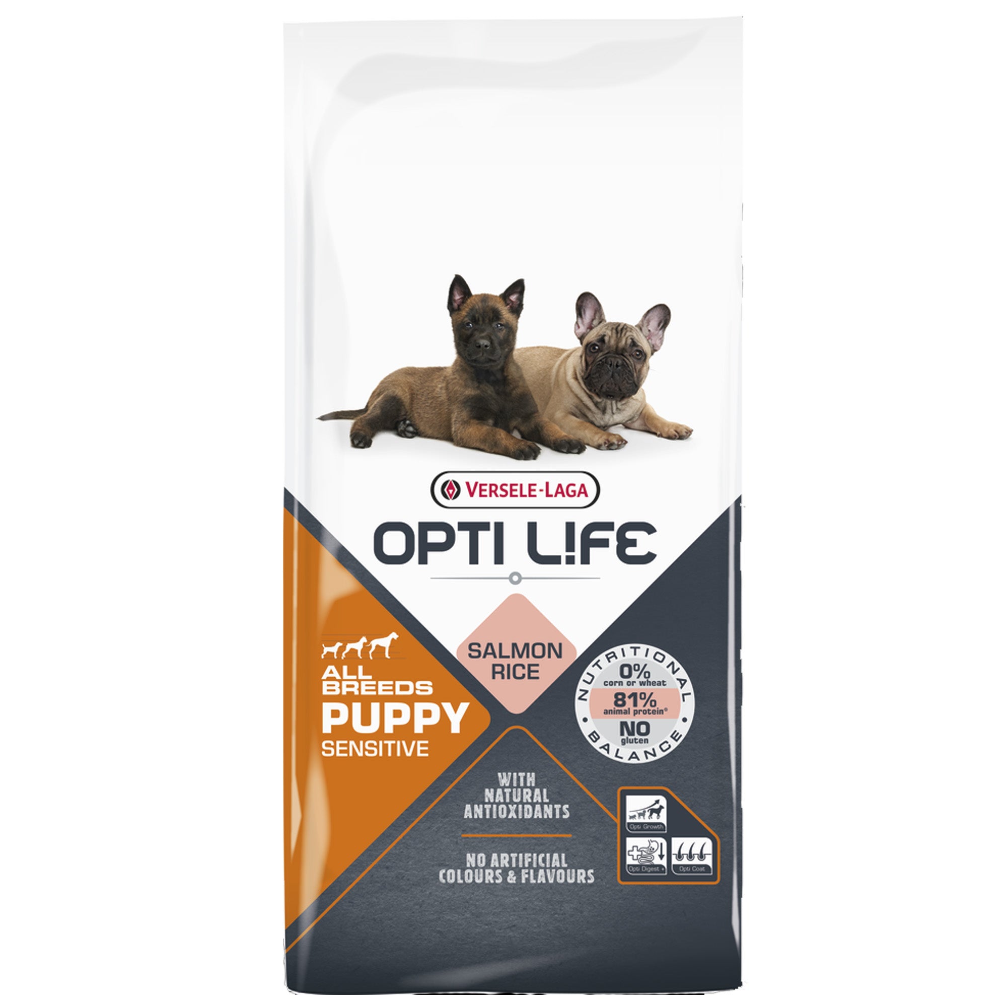 Opti Life All Breed Sensitive Puppy Food - Salmon & Rice – Exotic Wings ...