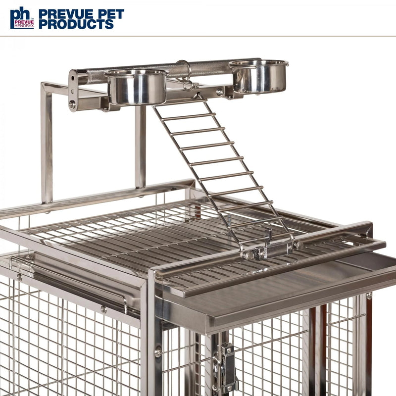 Prevue Hendryx Stainless Steel Small Parrot Cage - 18" x 18" – Exotic ...