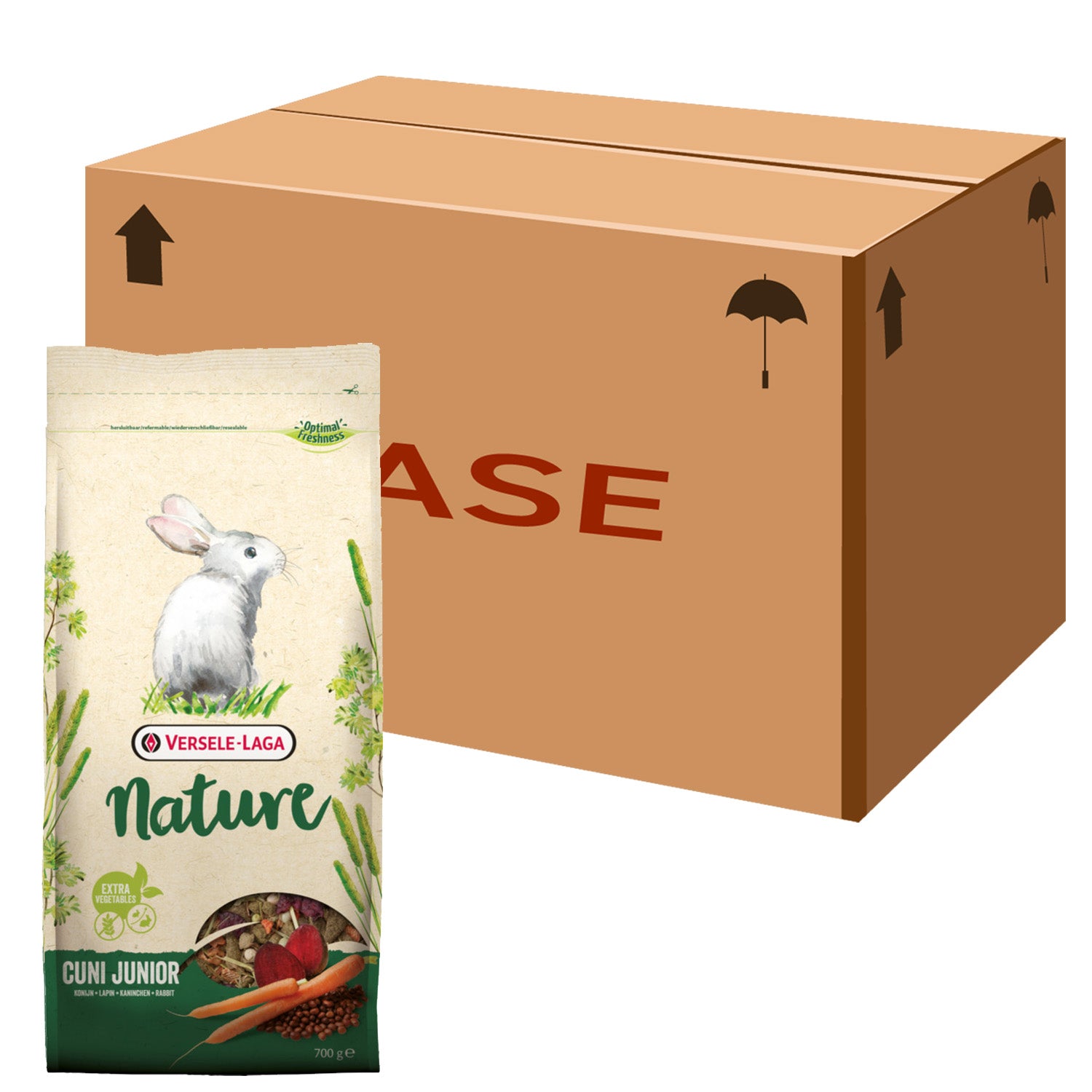 Multi-Bag Bundle - Versele-Laga Nature High-Fibre Junior Rabbit Food 7 ...