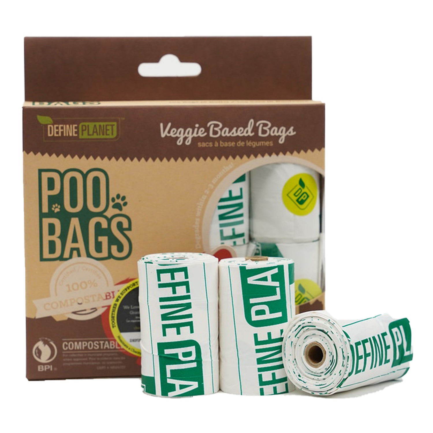 Define Planet Veggie Based Compostable Poop Bags – Exotic Wings & Pet ...