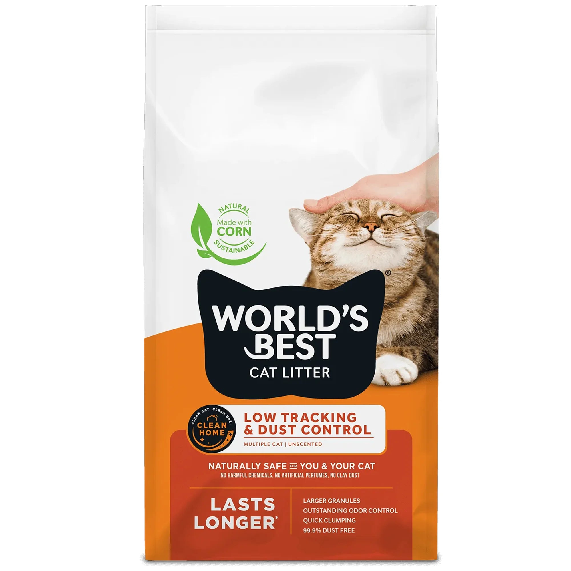 World's Best Cat Litter Low Tracking & Dust Control FLUSHABLE Formula ...