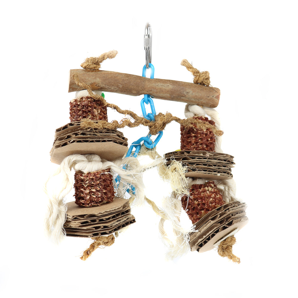 Parrot Lumber Wood Mobile Bird Toy - 1020 – Exotic Wings & Pet Things Inc