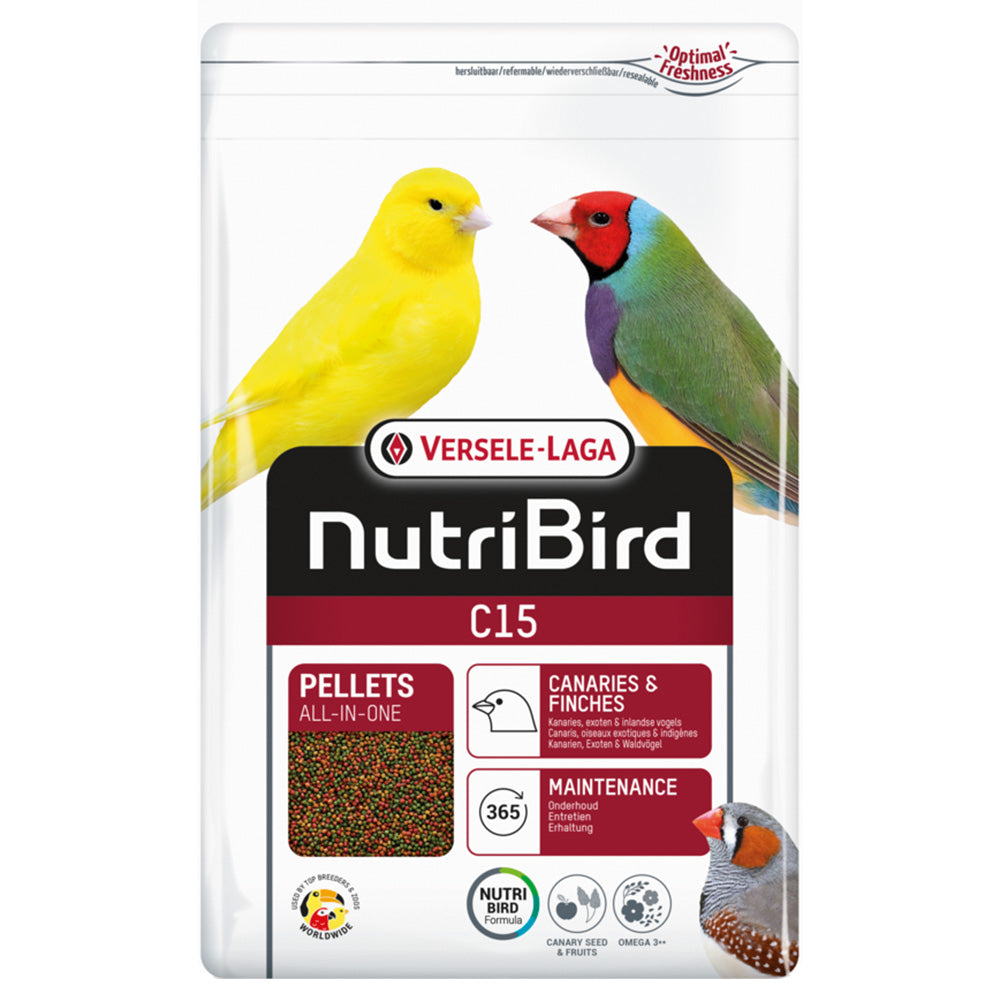 Versele-Laga NutriBird C15 Canary / Finch Maintenance Pellet – Exotic ...