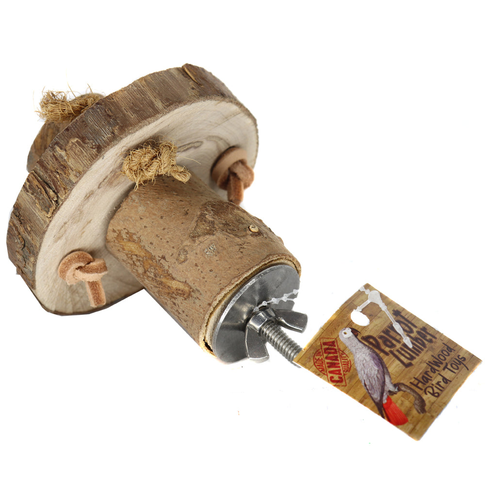Parrot Lumber Flinstone Wheel Large Parrot Toy - 061 – Exotic Wings ...