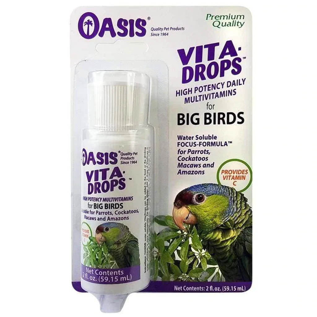 OASIS Big Bird Vita Drop Vitamins 2 oz – Exotic Wings & Pet Things Inc
