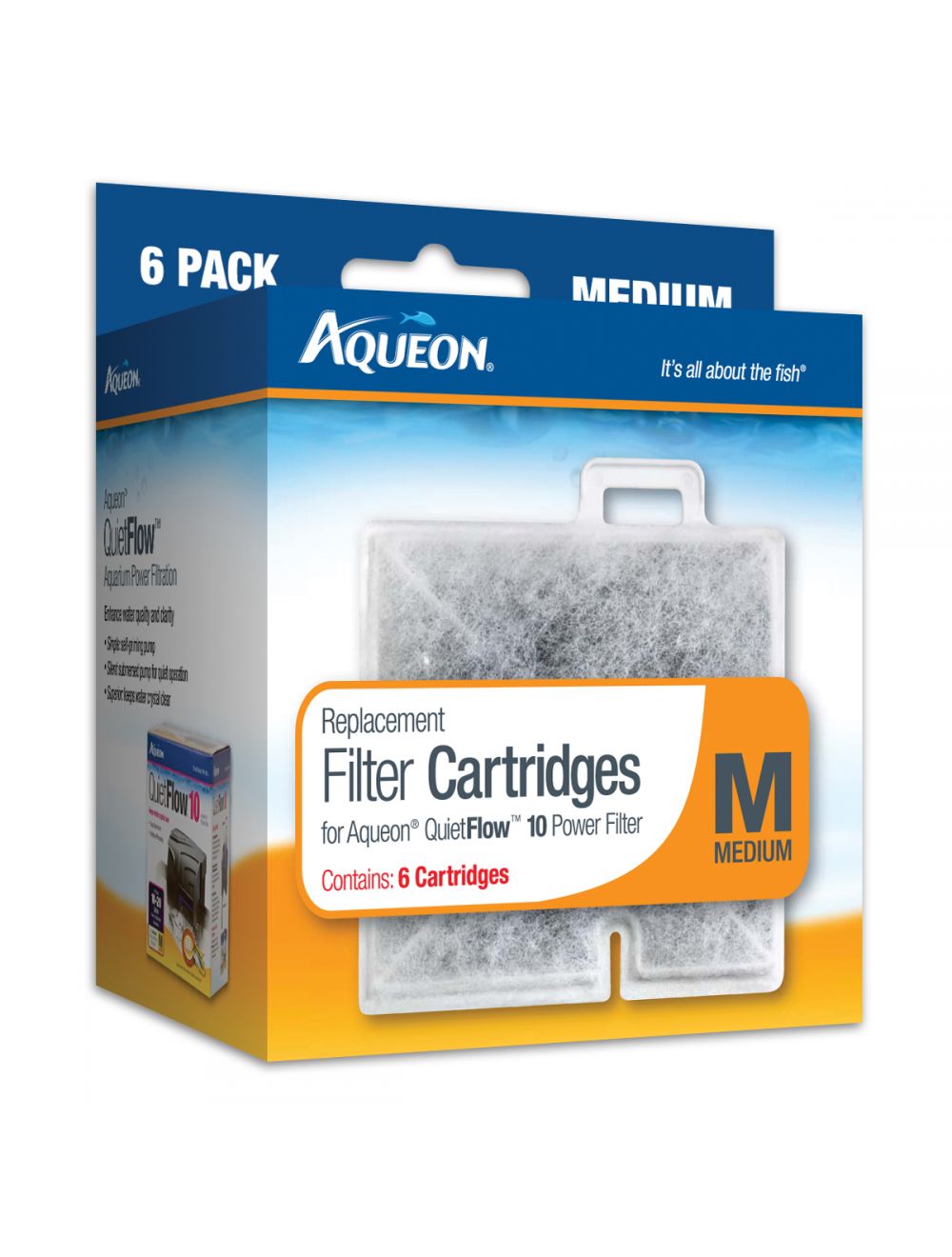Aqueon Replacement Filter Cartridges Medium 6pc – Exotic Wings & Pet ...