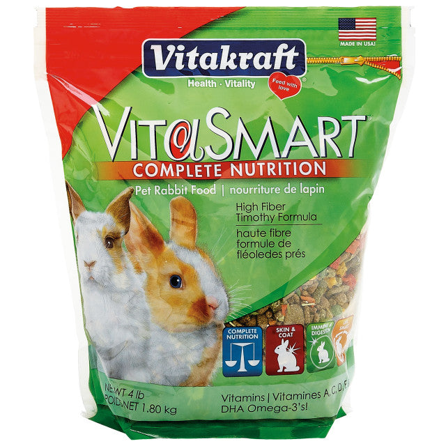 Vitakraft Vita-Smart Adult Rabbit Food 4.1 lb – Exotic Wings & Pet ...